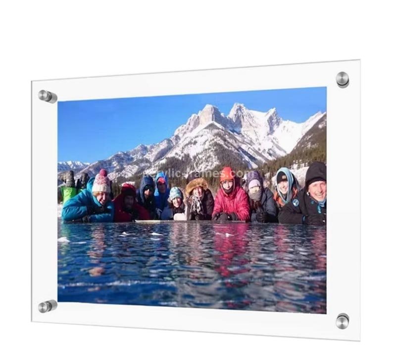 Custom acrylic wall mount poster picture frame